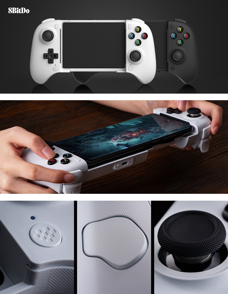 8BitDo Ultimate Mobile Gaming Controller Compatible with Android Hall Effect Joysticks and ...