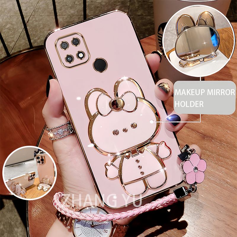 Case For poco C40 Phone Case TPU 3D Rabbit Stereo Stand shockproof NEW ...