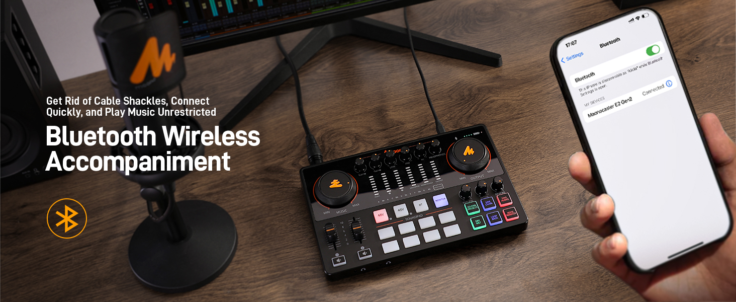 Maono AME2-Gen2 Podcast Mixer Audio Interface Sound Card with Dual XLR ...