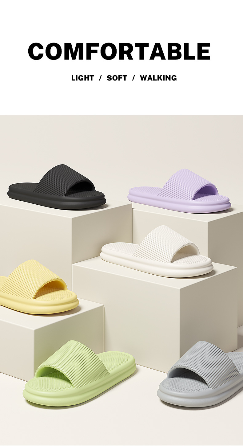 2024 New Slippers For Women Bathroom EVA Non-Slip Soft Rubber indoor ...
