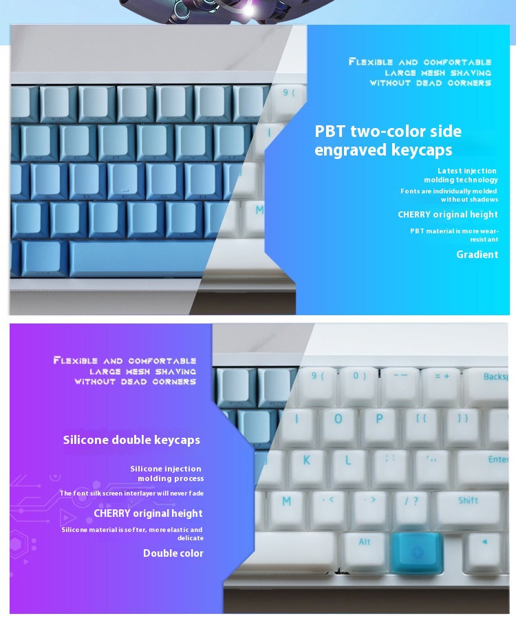 IPI RAIN 65 M PRO Aluminum Magnetic keyboard 65% Hot swappable RGB ...