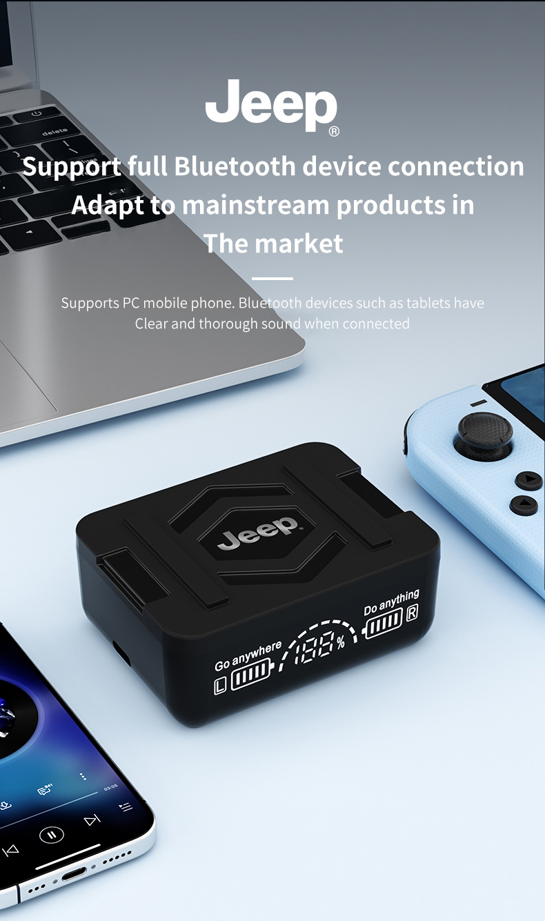 Jeep EW130 True Wireless Earbuds With Powerbank Noise Cancellation ...