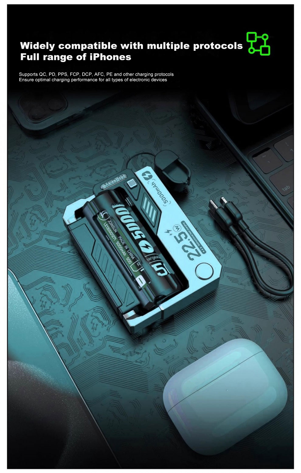 QGeem new charging strategy is interchangeable battery mobile power ...