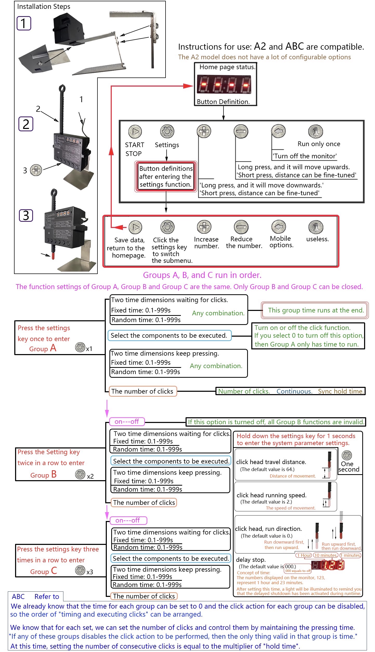 Computer Keyboard Auto Clicker Device Mouse Automatic Random Temporarily Leave AFK Game Prevent ...