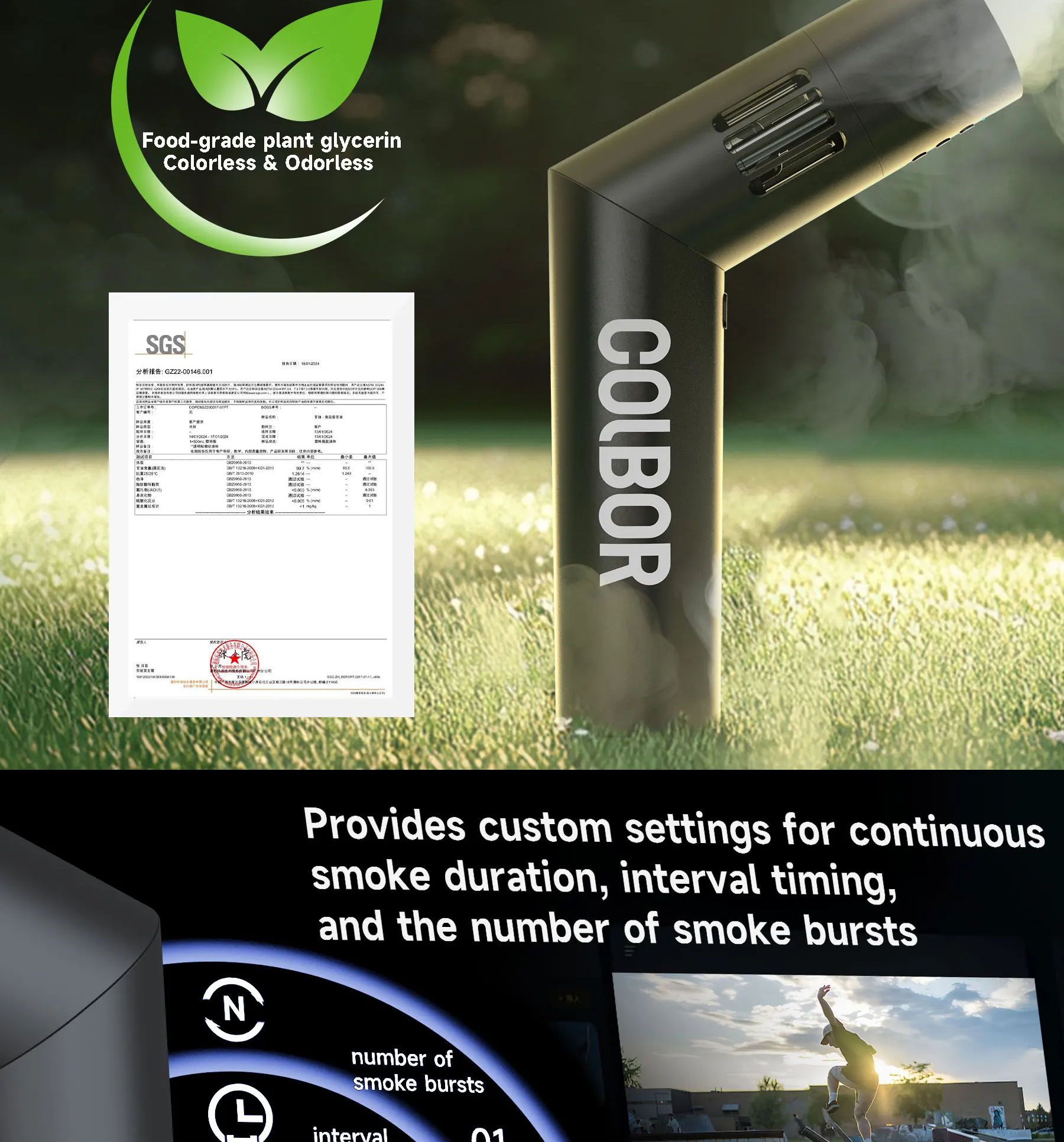 Colbor CF5 40W Mini Fog Smoke Machine Portable Foldable Handheld Fog ...