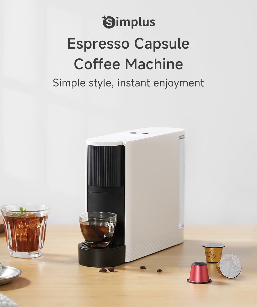 Simplus Espresso Capsule Coffee Machine Coffee Maker 20Bar Extraction ...