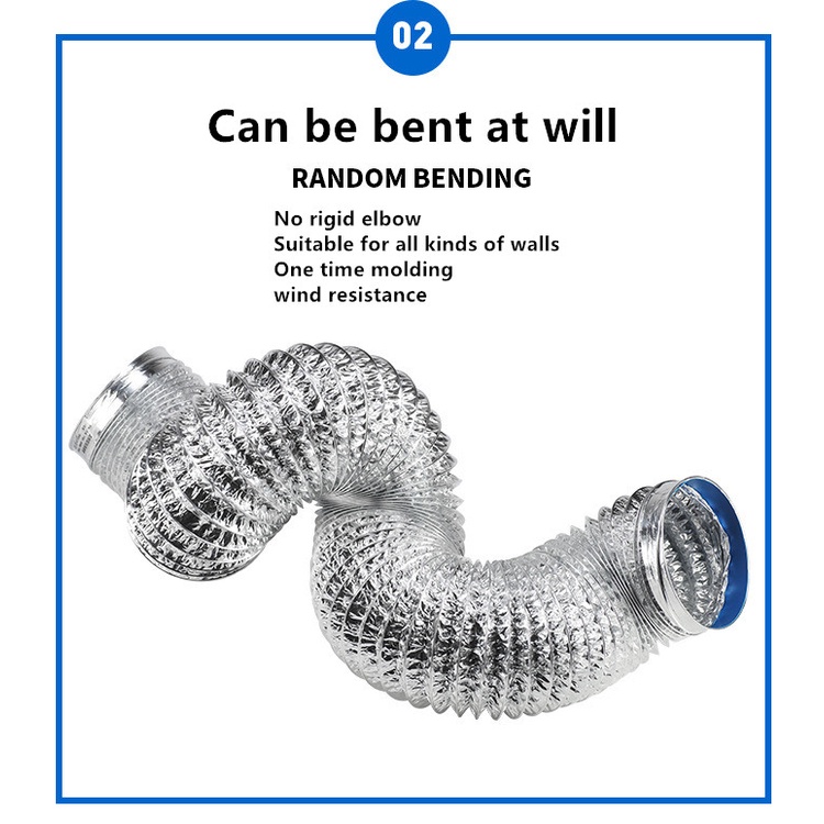 Aluminum Foil Retractable Ventilation Duct Insulation Duct Hose Kitchen ...