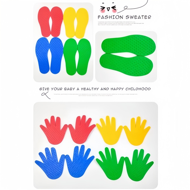 Children'S Feelings Tactile Training/Kids Hand Foot-Shaped Mat ...