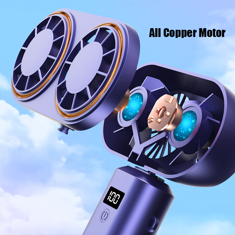 Republic of Korea Dual head fan LED display oscillating rechargeable ...