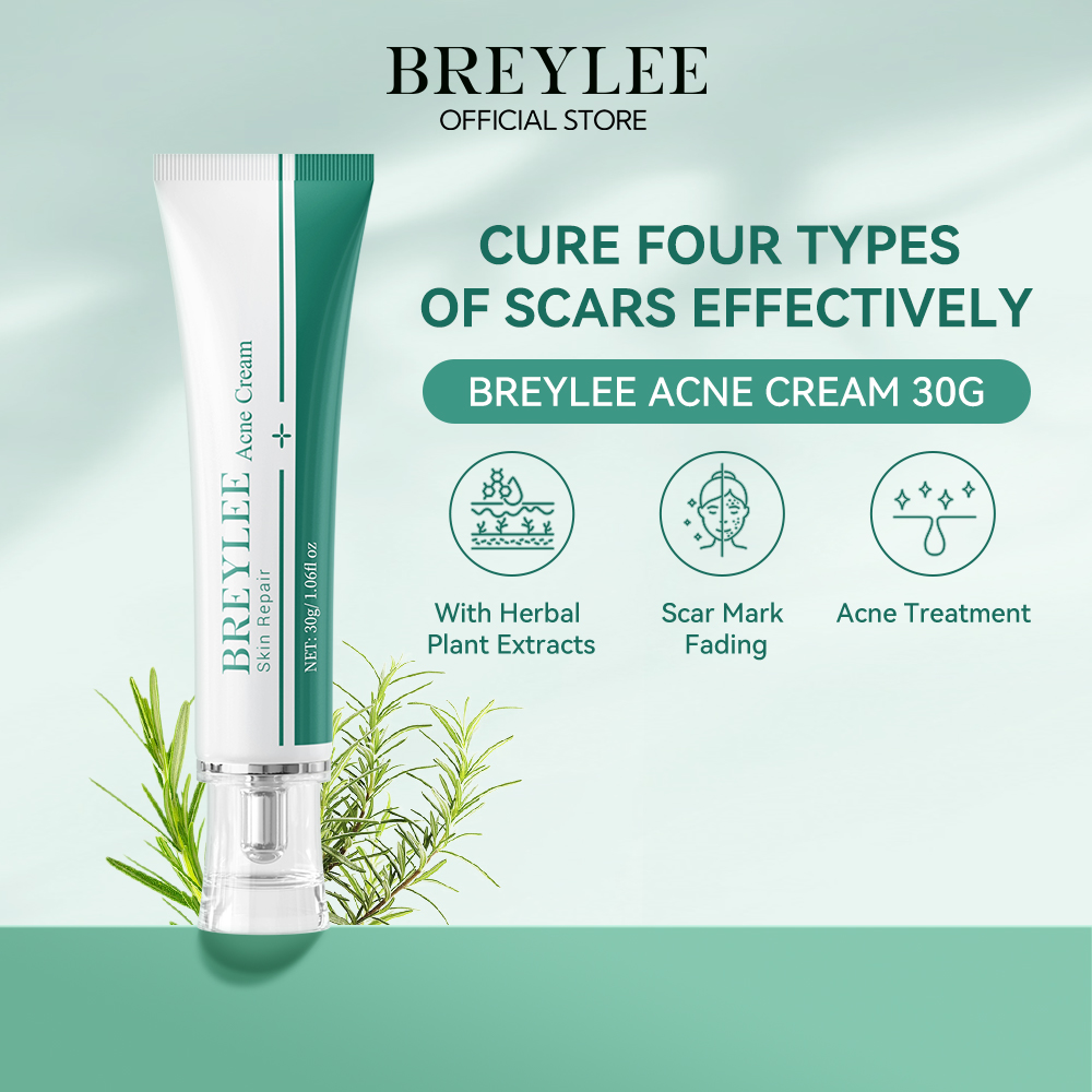 BREYLEE Scar Repair Acne Scar Removal Cream Stretch Mark Acne Treatments Fade Marks Gel Acne ...