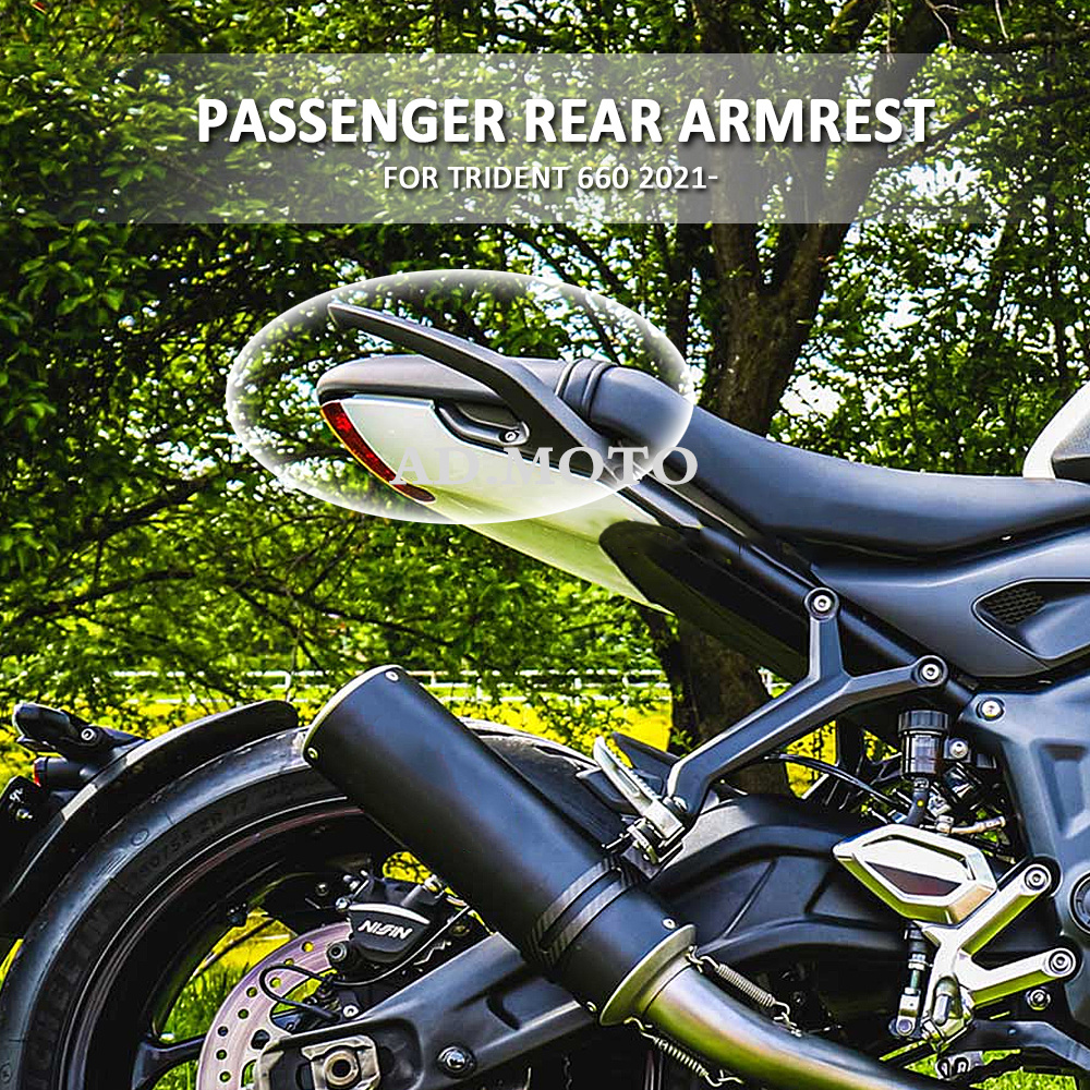 Trident 660 Motorcycle Aluminum Rear Armrest Kit Pillion Passenger ...