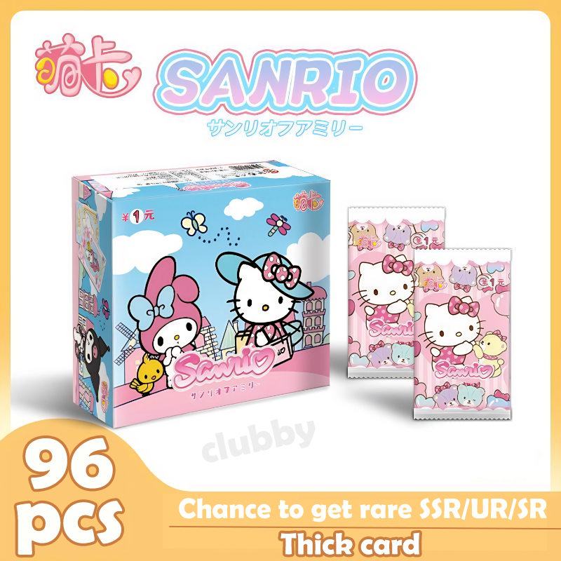 Sanrio thick Card Kuromi Hello Kitty Cinnamoroll Rare SSR/UR/SR flash ...