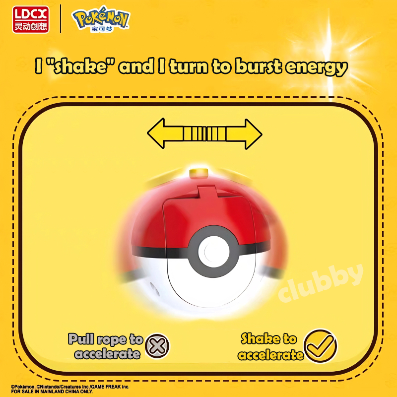 Pokemon beyblade Shake-to-launch spinner pikachu gengar Charmander ...