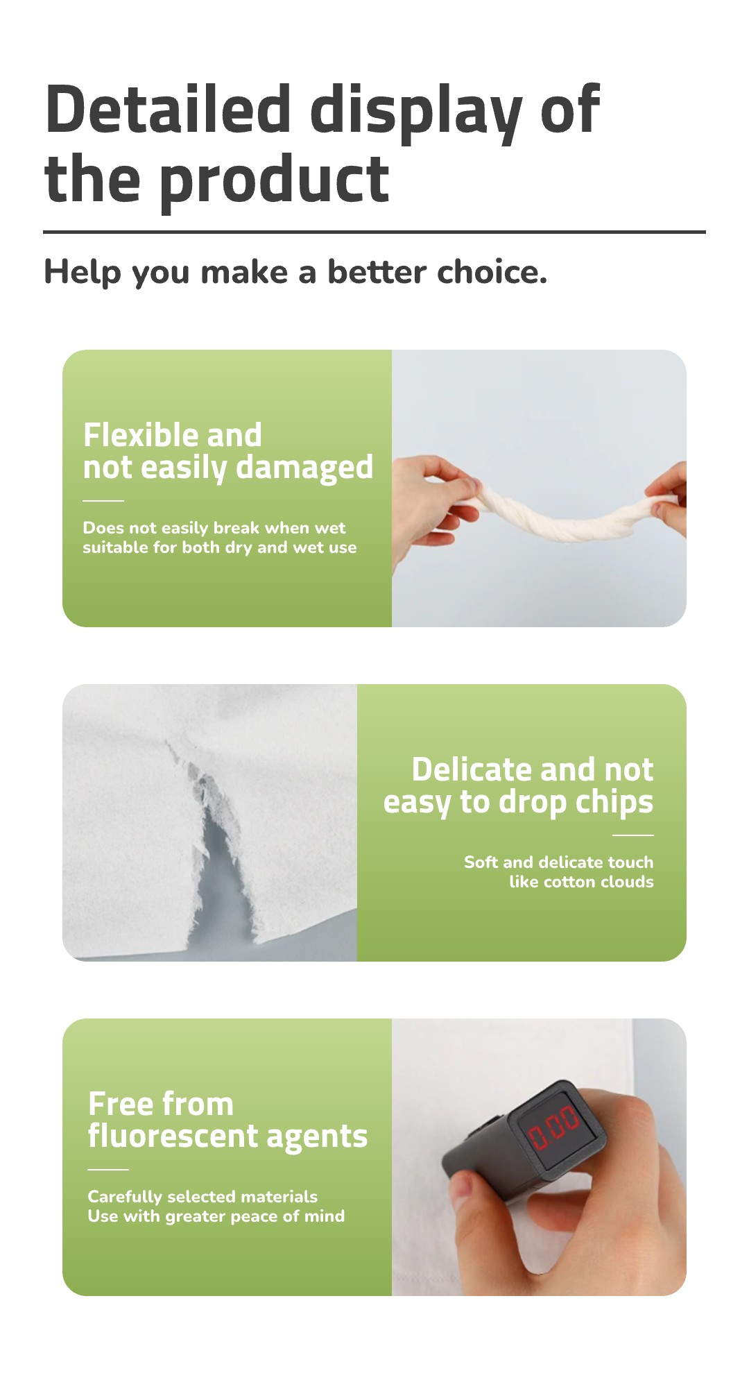 【Larkio】Facial Tissue Paper 4 ply 10 Packs Soft Skin-friendly Organic ...