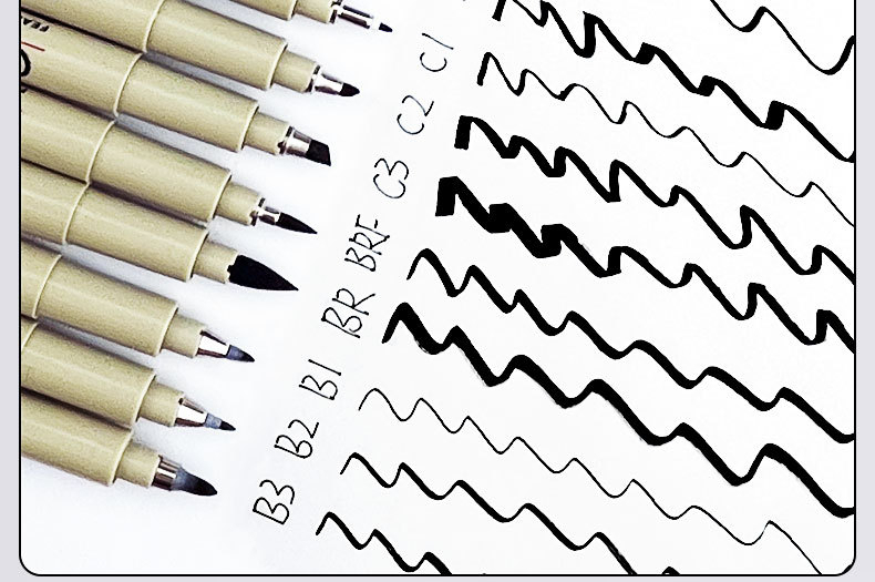 Sakura Hook Pen Waterproof Needle Pen Hand drawn Design Sketch Needle ...