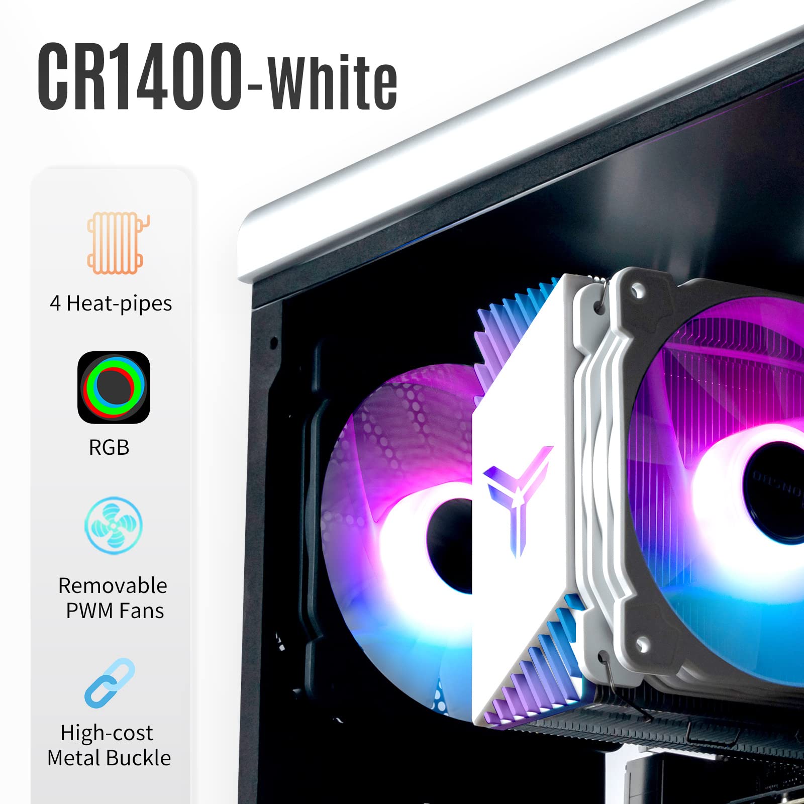 【TOP】CPU Fun Air Cooler 6 Heat Pipes Dual Tower High Performance ...