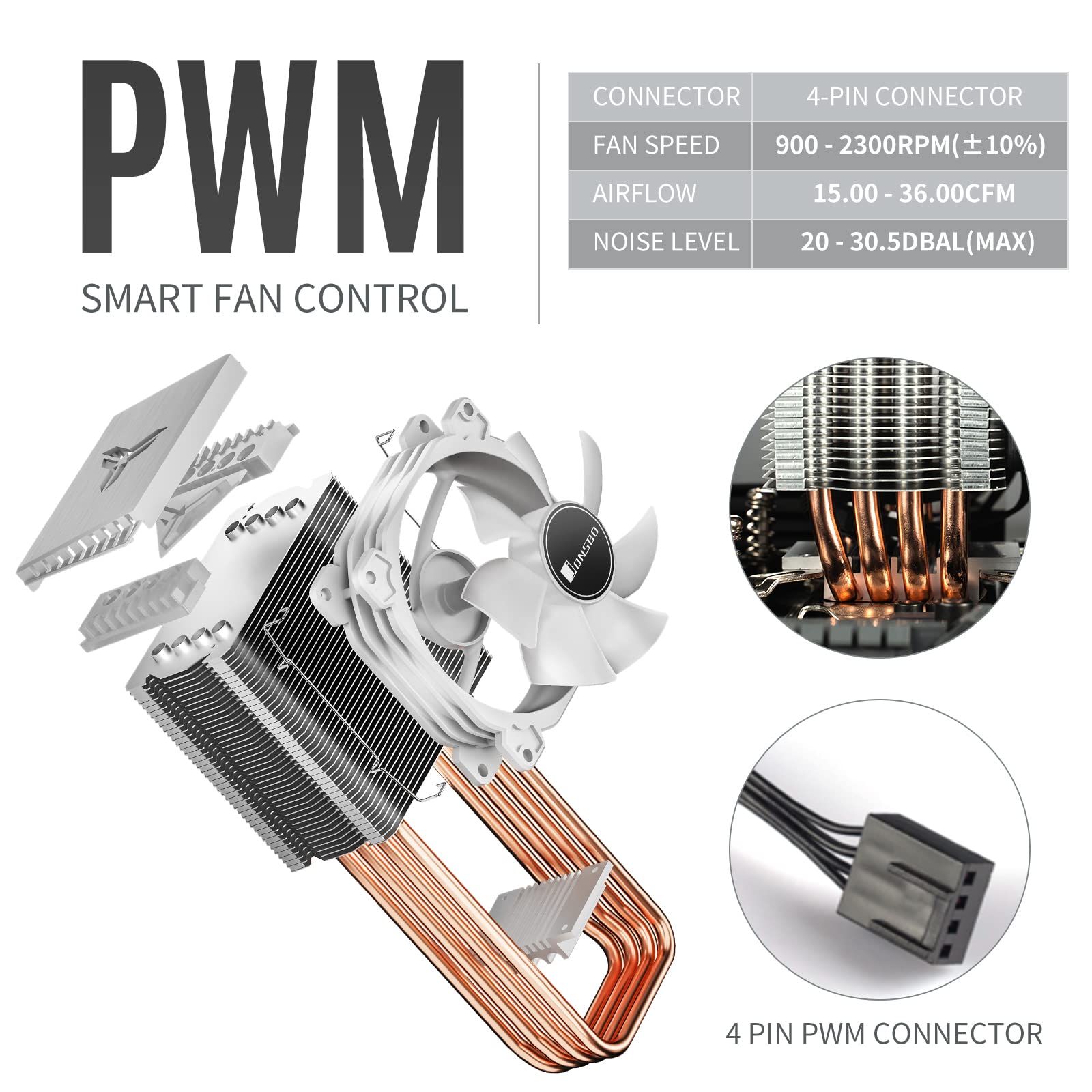 【TOP】CPU Fun Air Cooler 6 Heat Pipes Dual Tower High Performance ...