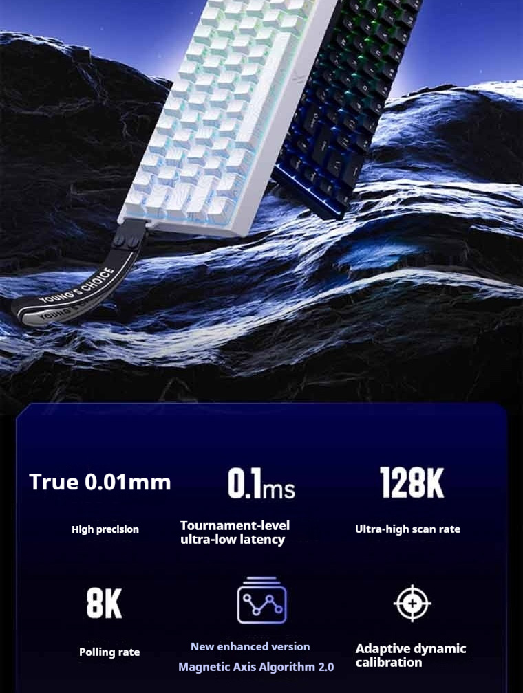 MCHOSE Ace68 MG68 wired magnetic axis keyboard, customized Hall sensor ...