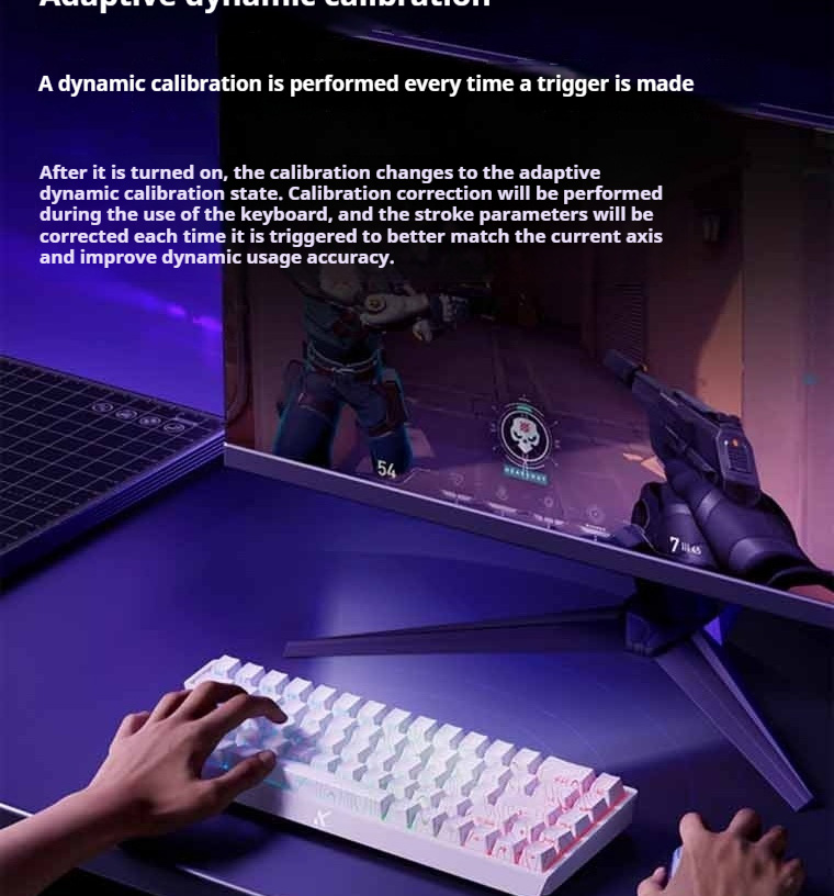 MCHOSE Ace68 MG68 wired magnetic axis keyboard, customized Hall sensor ...