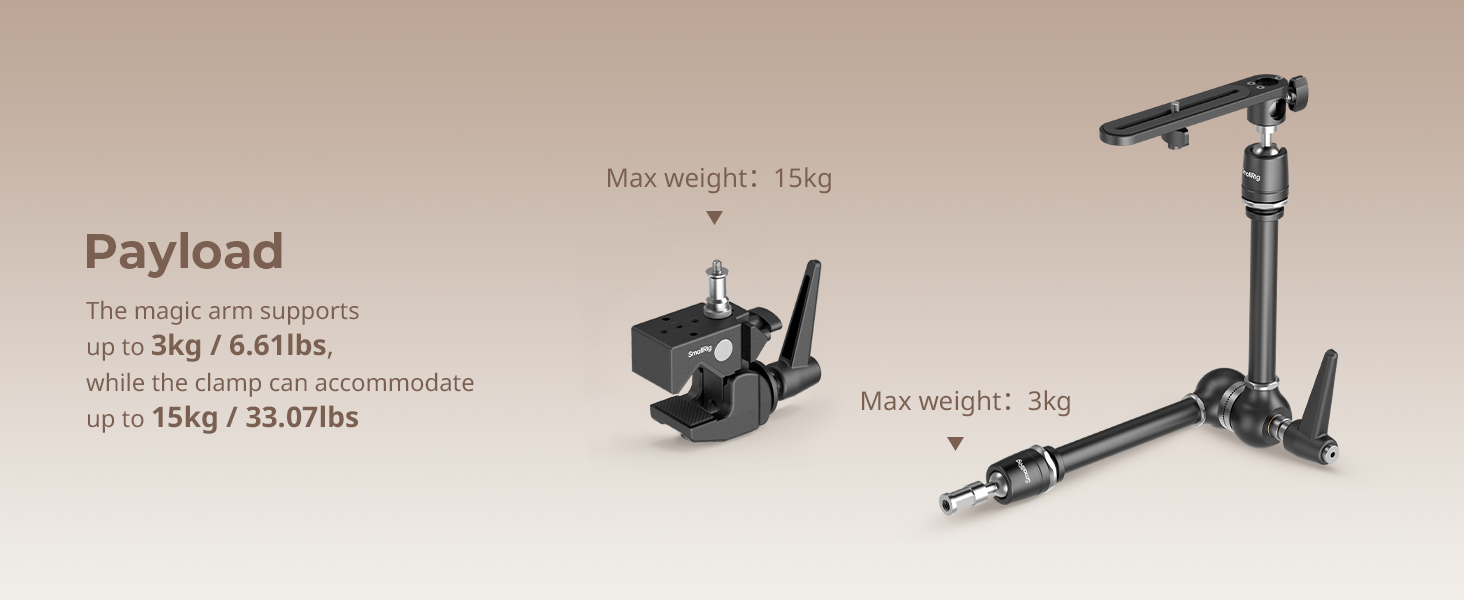 SmallRig Friction Magic Arm Camera Mount with Super Clamp and Camera ...