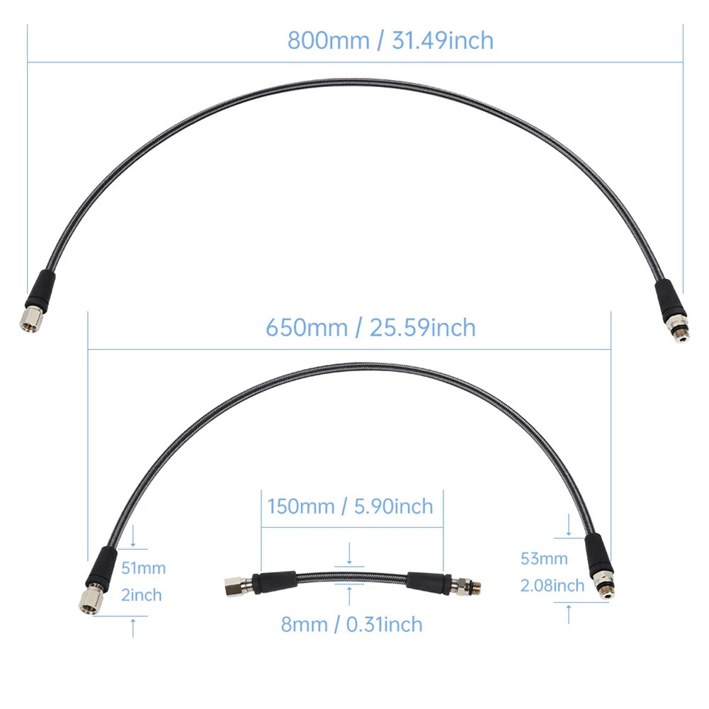 [Legend3] Scuba Diving High Pressure Hose Braided Hose For SPG Gauge ...