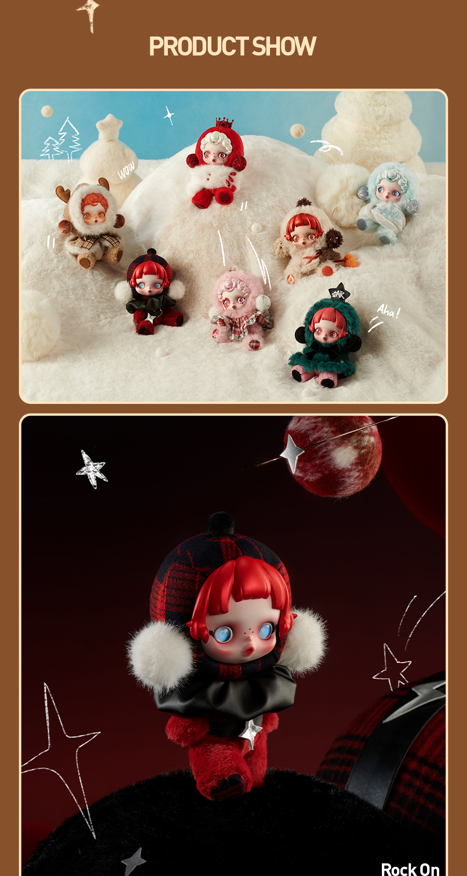 POP MART SKULLPANDA Winter Symphony Series Plush Blind Box（whole set ...