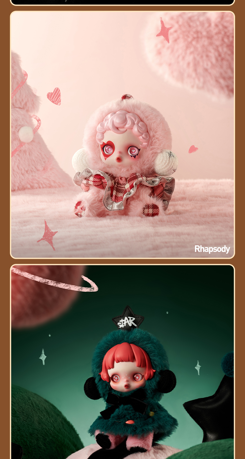 POP MART SKULLPANDA Winter Symphony Series Plush Blind Box（whole set ...