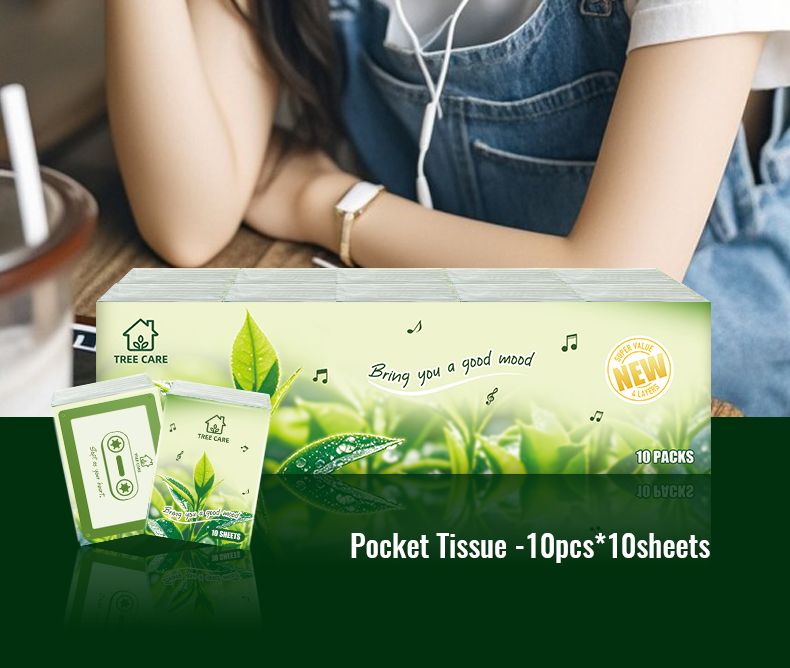 40/30/20pcs Mini Pocket Greentea Tissuehandkerchief carry-on mini ...