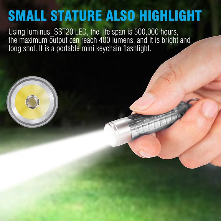 Boruit S11 Multi-function Flashlight with UV Light Type-C Rechargeable ...