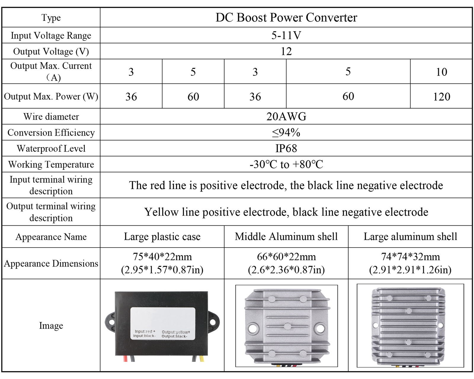 DC Power Converter 5-11V to 12V Power Booster 3A 5A 10A Transformer Car ...