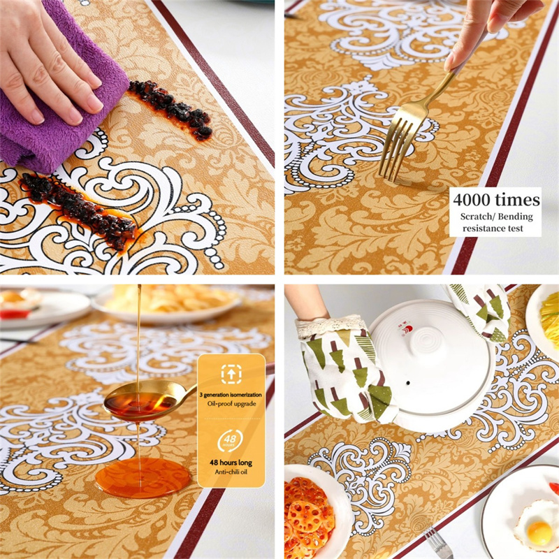 Mantle For Table Cloth Pvc Waterproof Table Cover for Dining table ...