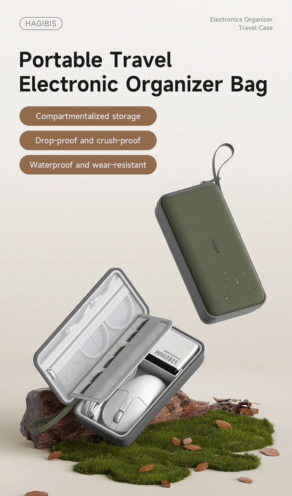 Hagibis Multi-functional Digital Storage Bag Electronic Storage Bag ...