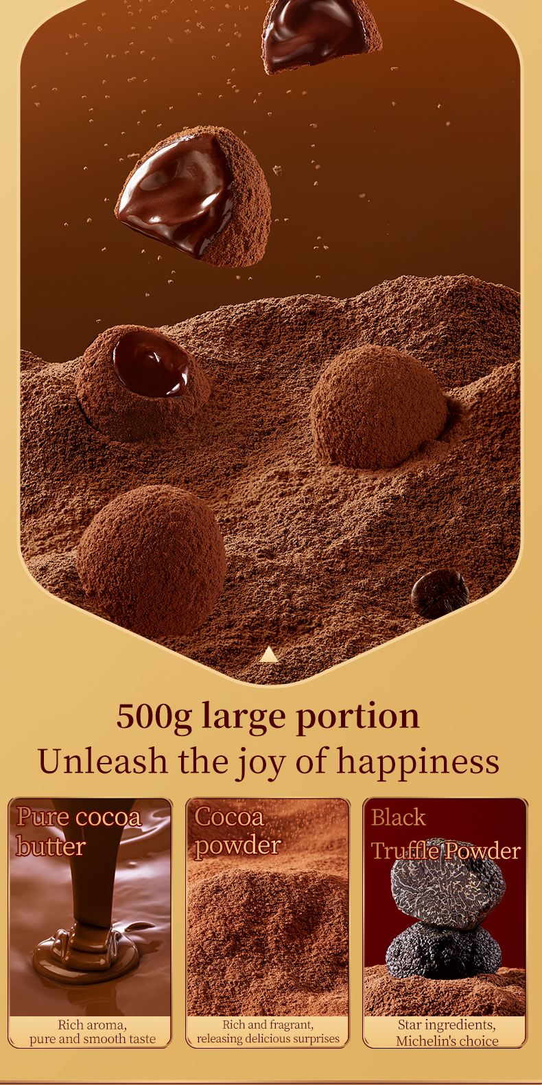 Three Squirrels Truffle/Almond/Dark Chocolate Candy Gift Box | Shopee ...