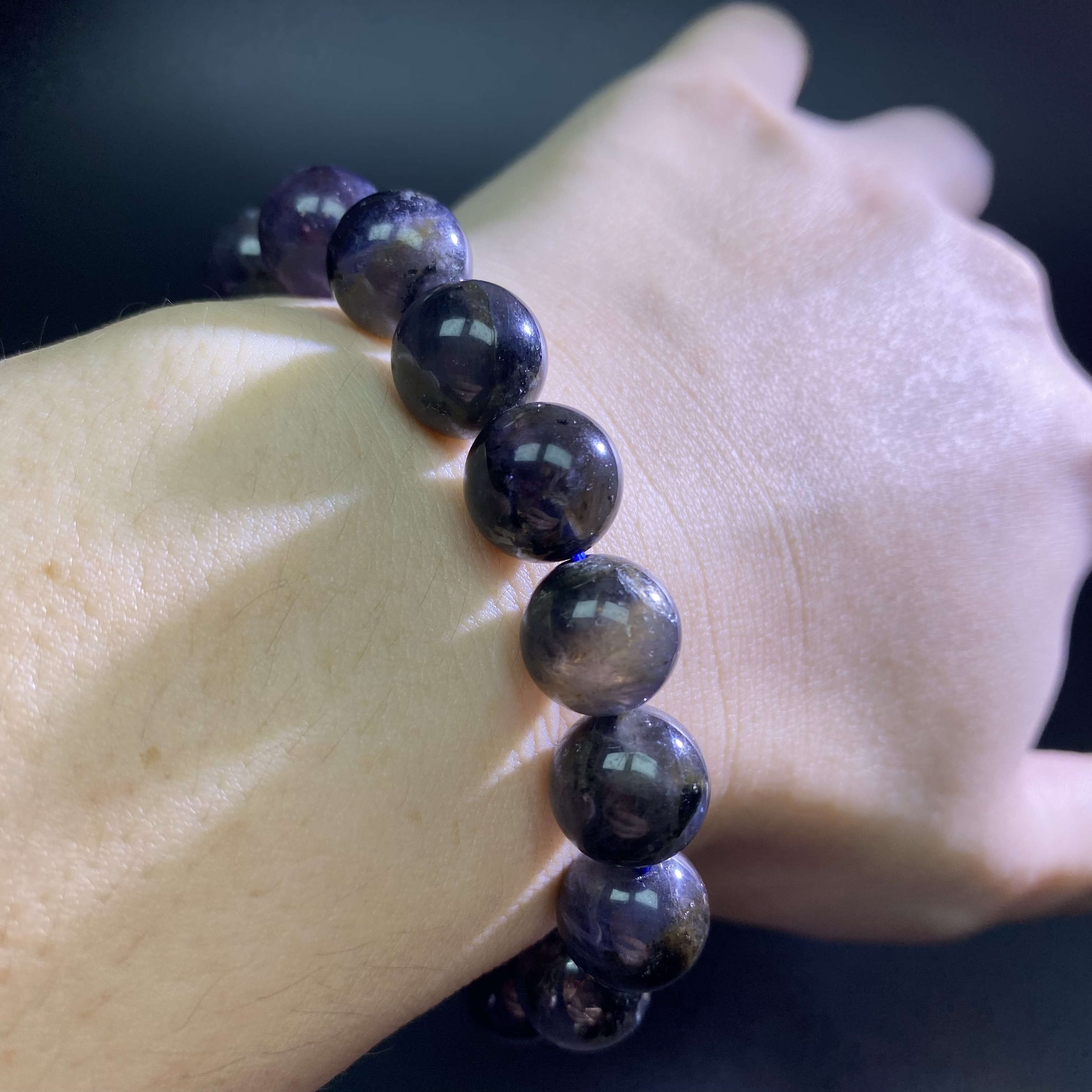 HANLE natural Iolite bracelet with certificate and box 2025 color future dusk | Shopee Philippines