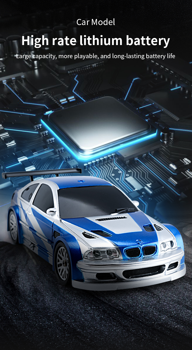 1/43 2.4G Mini RC Car 4WD Full Proportional Throttle Steering Remote ...