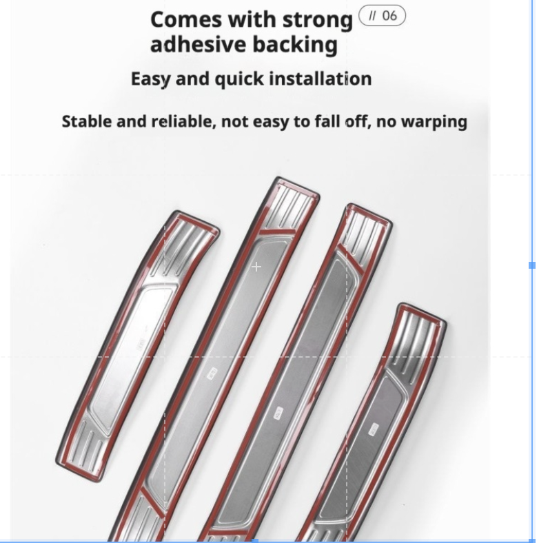Byd Sealion 7 stainless steel Welcome Pedal Sill Scuff Plate Guards ...