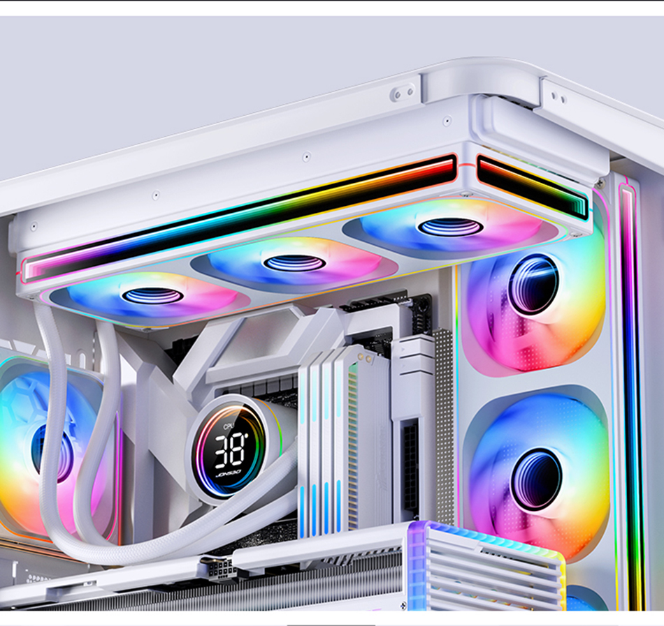 Jonsbo ZB-120/240/360 Combined Case Fan 360 Four Sided Thousand Layer Mirror 120mm PWM CPU ...