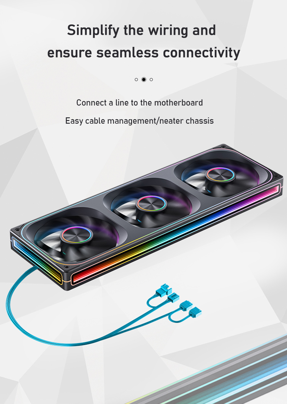 Jonsbo ZA-120/240/360 Case Fan 360 Multi Sided Thousand layer Mirror 5V ...