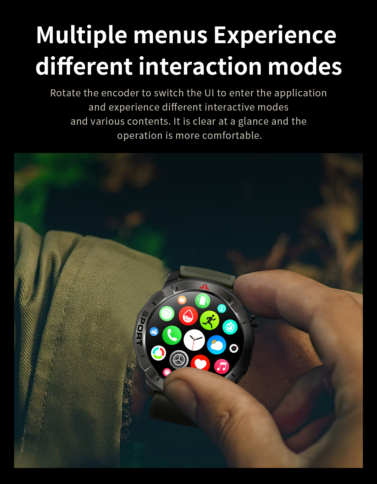 Aolon NAVI R4 Smart Watch GPS Dual-frequency 6 Satellites Compass ...