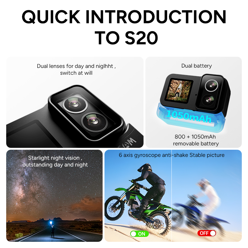 SJCAM SJ20 Dual lens action camera | Shopee Philippines