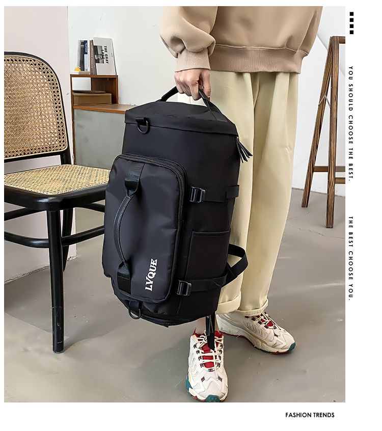 3 Ways to Carry Duffel Bag Backpack Waterproof Wet Bag Shoe Compartment ...