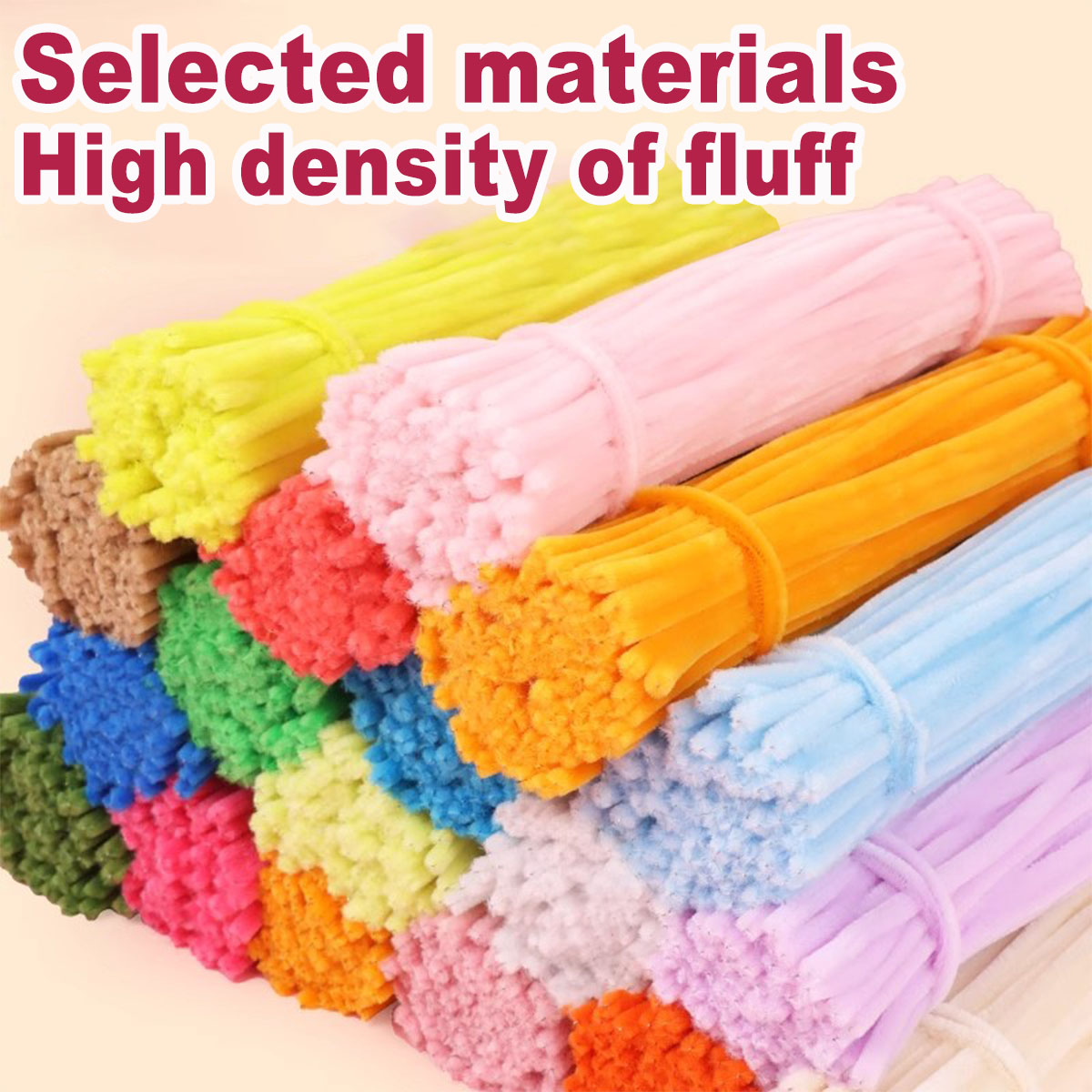 Chenille Twist Wire for DIY Color Material /100pcs Fuzzy Wire/Package ...