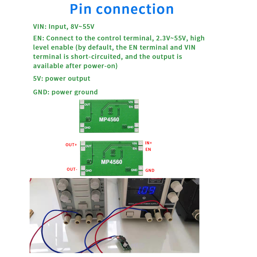 2A DC-DC MP4560 Step-down Stabilized Voltage Supply Module Output 8～55V to 12V 9V 5V 3V | Shopee ...