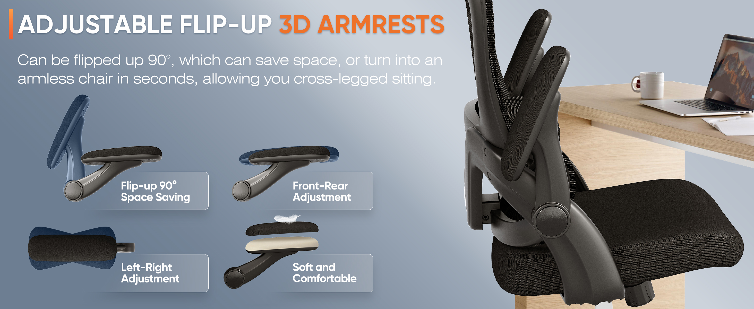 Rotating Office Chair Breathable Computer Chair Ergonomic Chair Study ...