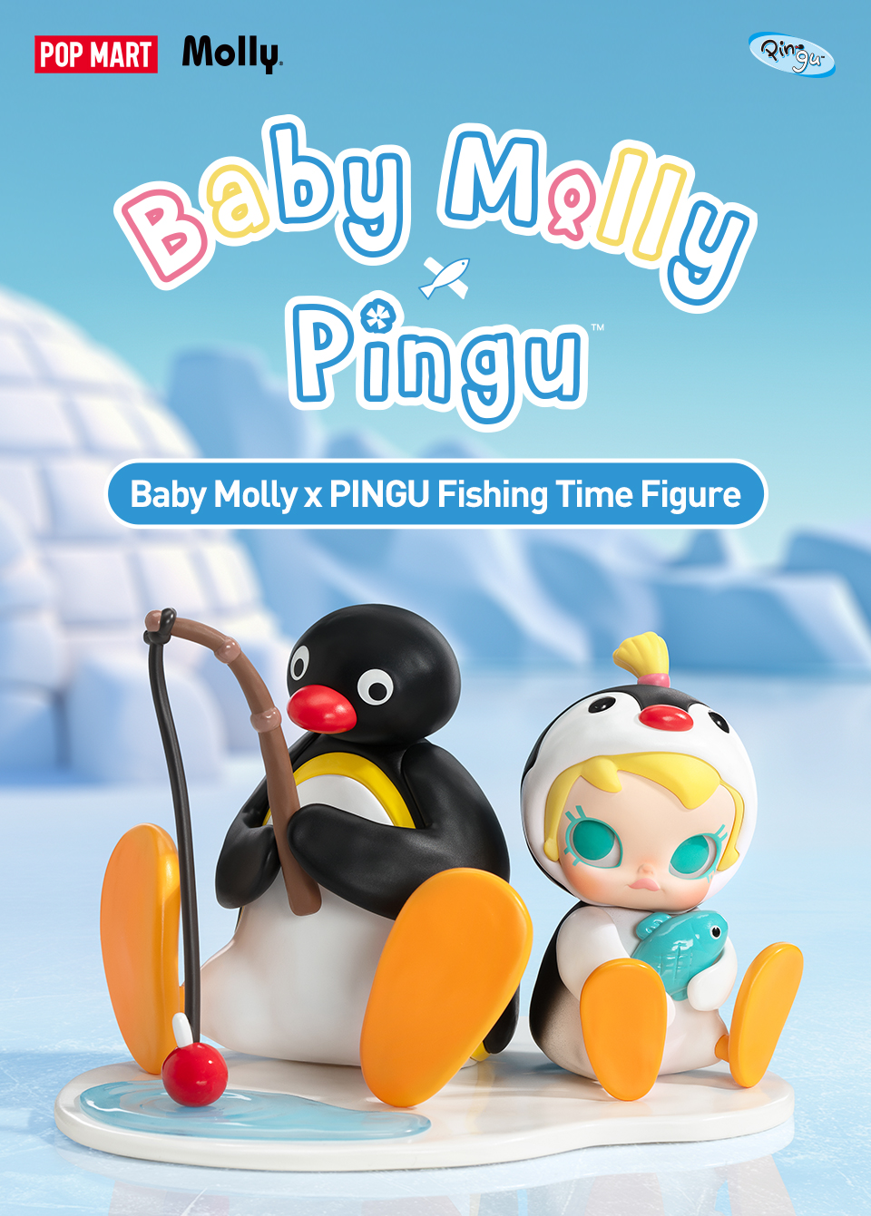POP MART Baby Molly x PINGU Fishing Time Figure | Shopee Philippines