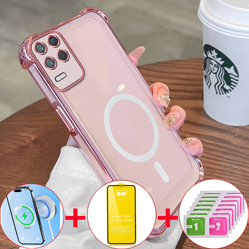 【4 in 1】With 9D Soft Film Case for Realme 8 pro 4g realme 8 5g phone ...