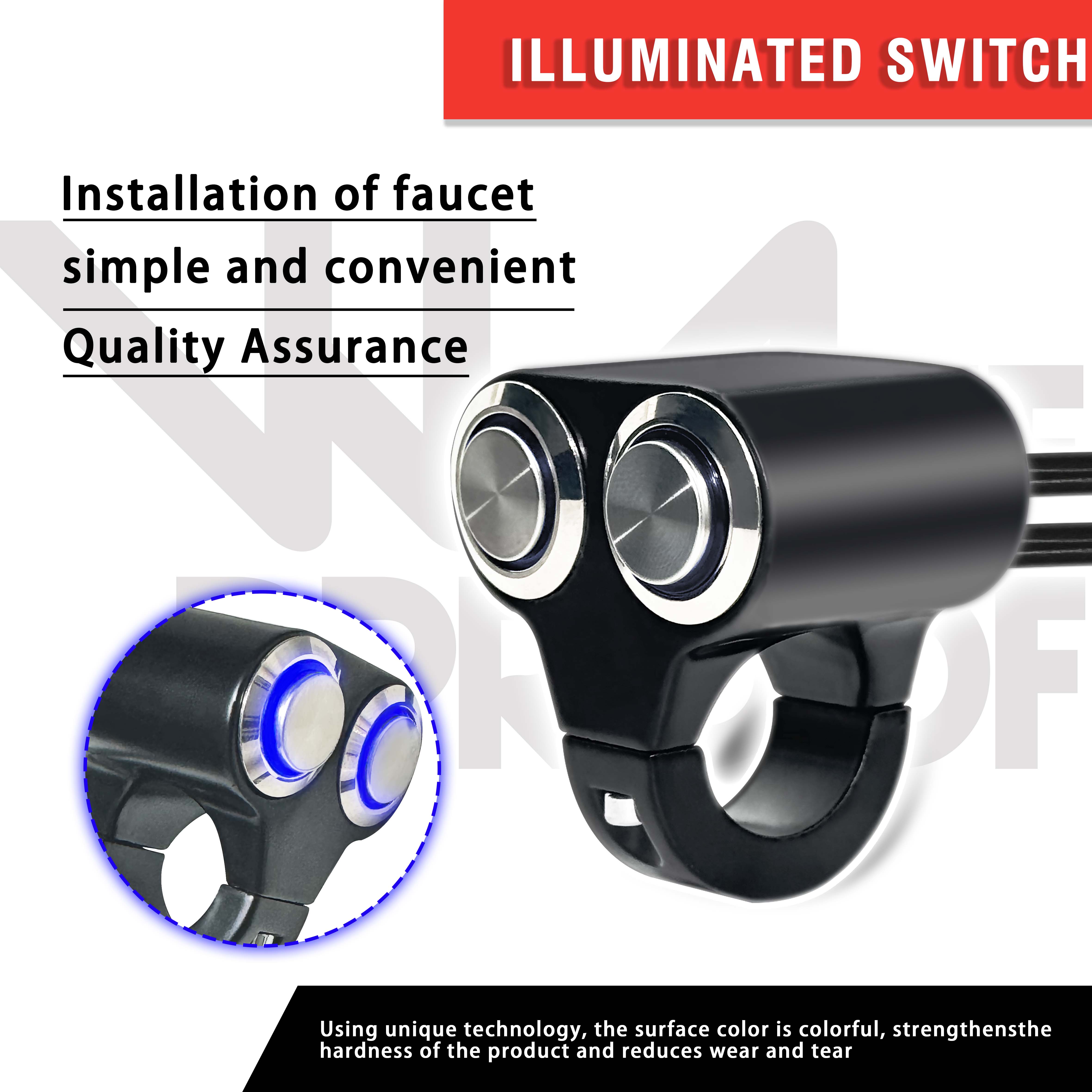 Mini Driving Light Switch Mirror Mount 3 Way On Off Right/Left | Shopee ...