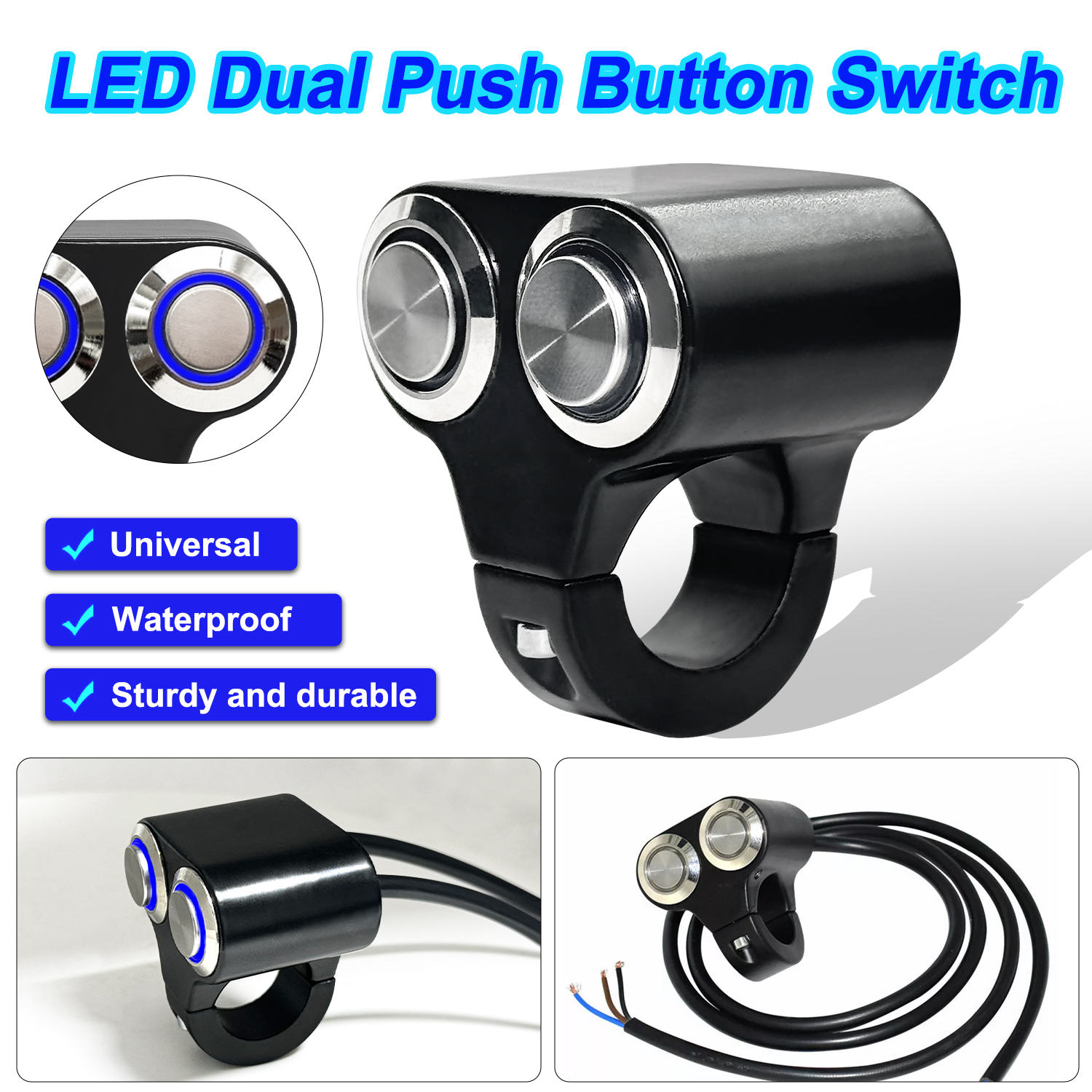 Mini Driving Light Switch Mirror Mount 3 Way On Off Right/Left | Shopee ...