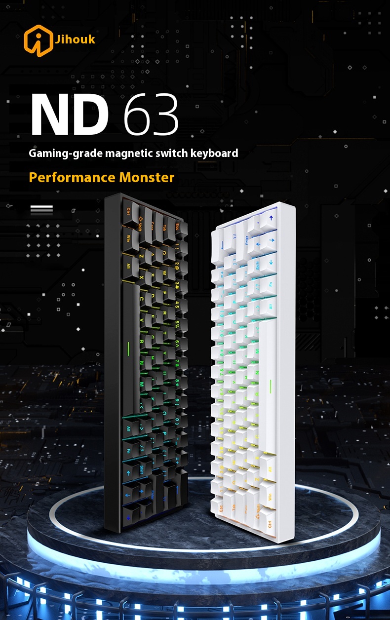 IROK ND63 PRO Wired Magnetic keyboard 0 Dead Zone Hot swappable RGB ...