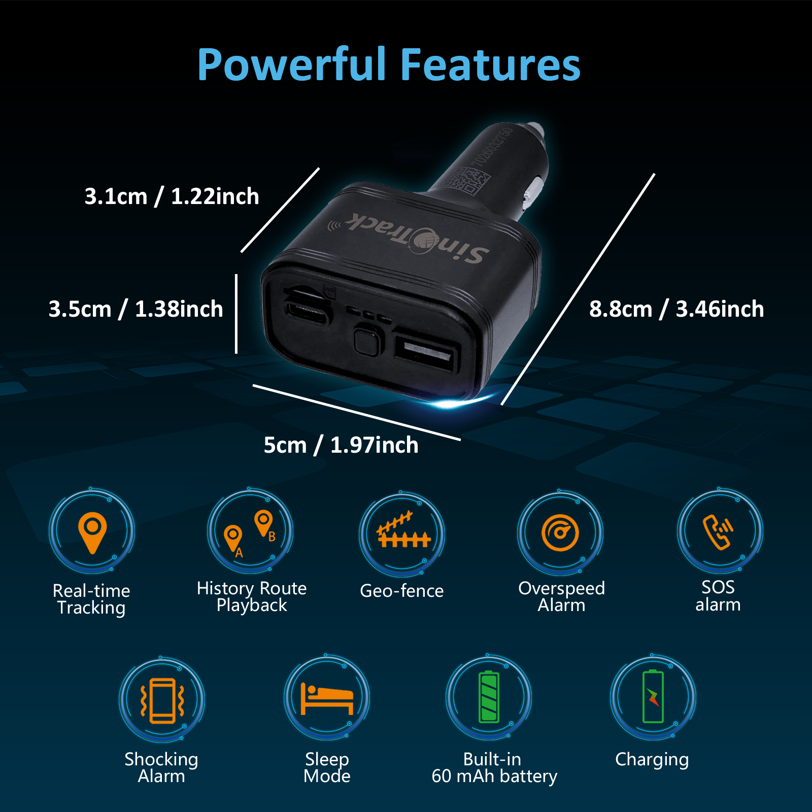 SinoTrack 2G+4G Mini Car Charger Gps Tracker Plug And Play St-909 For ...